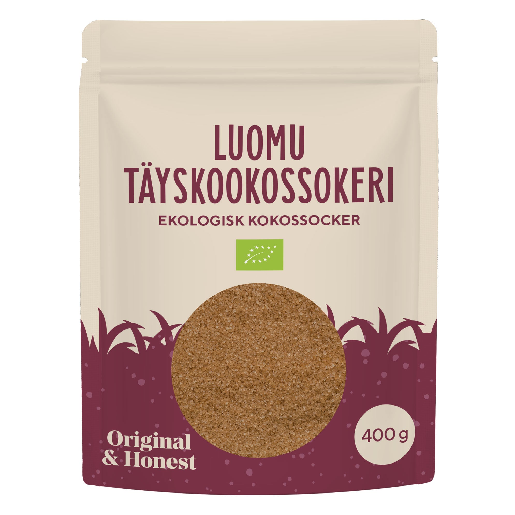 Täyskookossokeri, 400 g – Ruohonjuuri