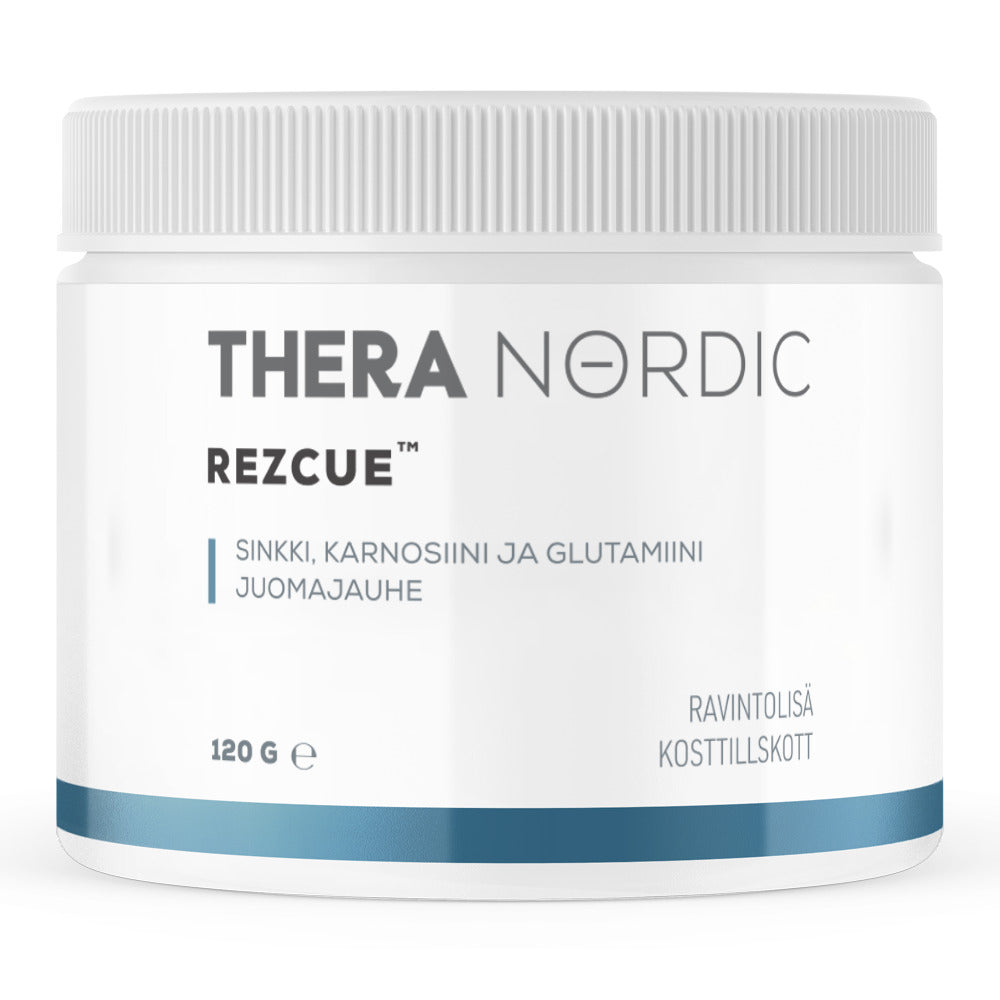 THERA Nordic REZCUE Sinkkikarnosiini + Glutamiini, 120 g – Ruohonjuuri