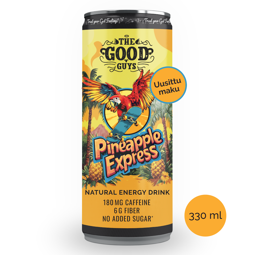 Pineapple Express Natural Energy Drink, 330 ml – Ruohonjuuri