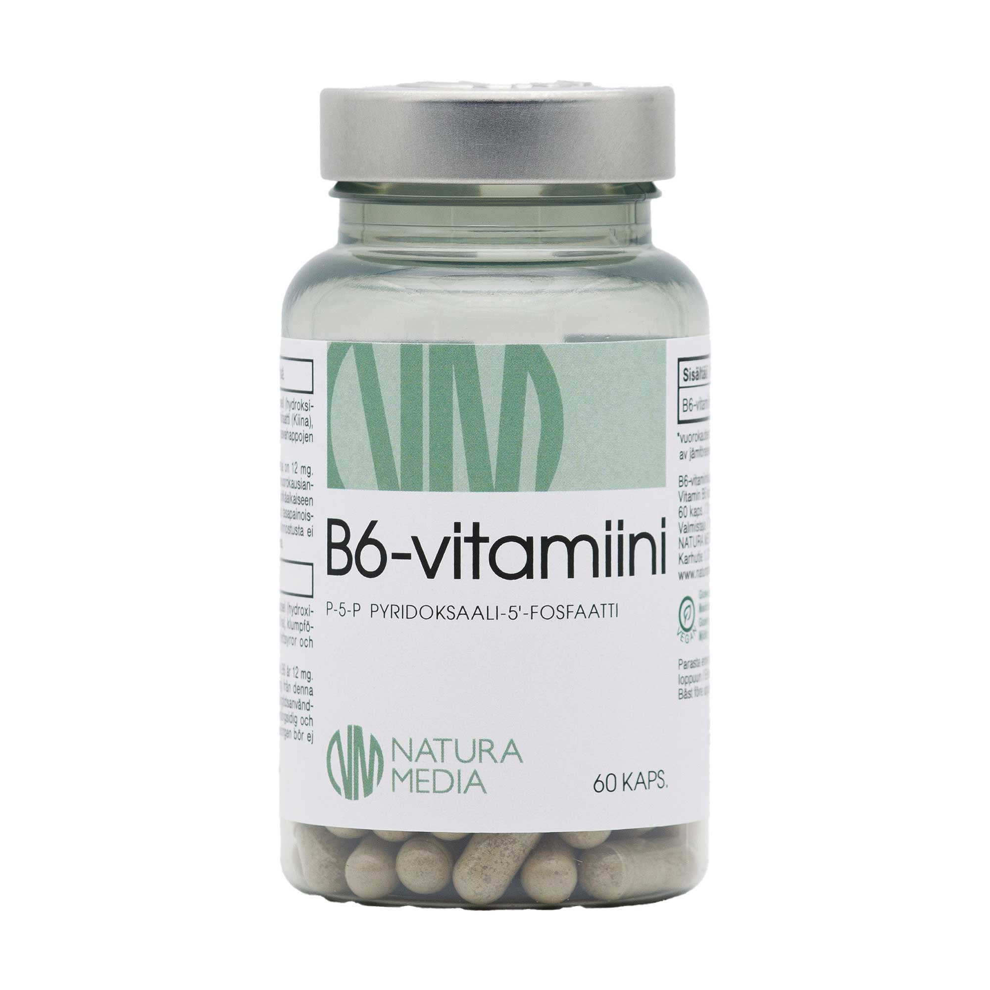 P-5-P B6-vitamiini 25 mg, 60 kaps – Ruohonjuuri