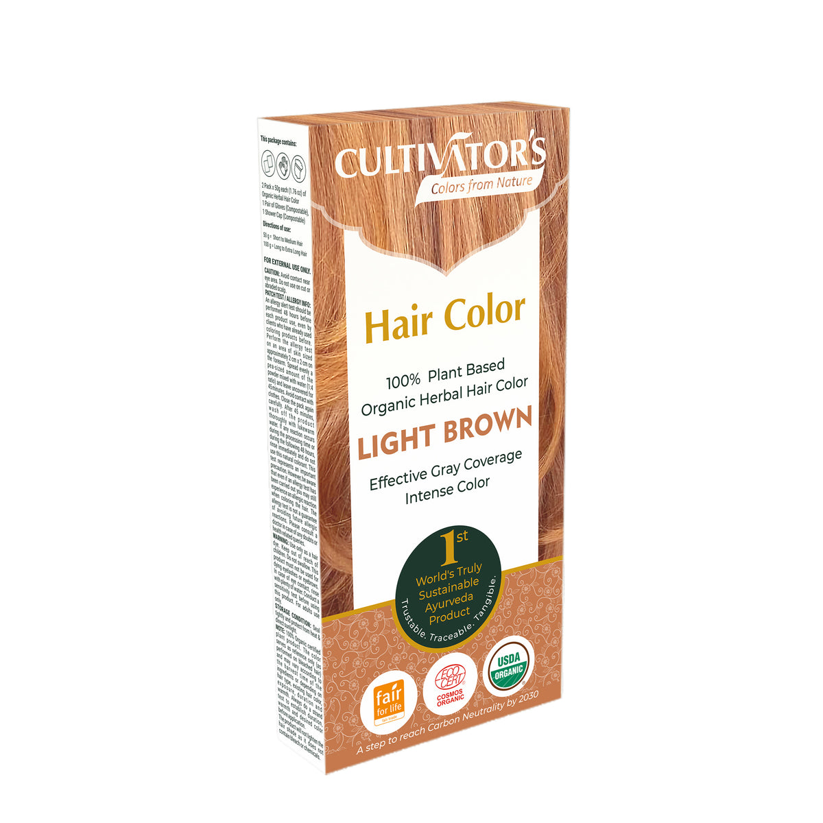 Kasviväri Light Brown (Hiusväri) 100 g – Ruohonjuuri
