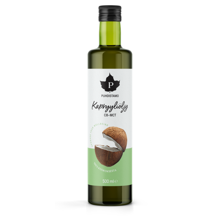 Kapryyliöljy, iso pullo, 500 ml – Ruohonjuuri